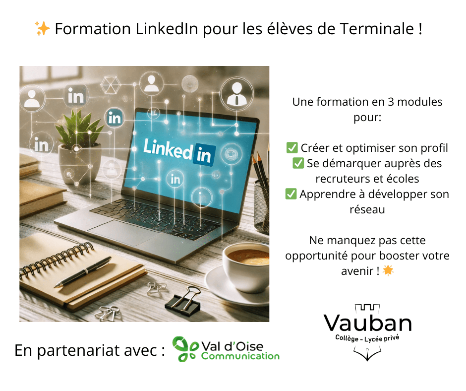 Formation LinkedIn - Classes de Terminale - Collège-lycée privés VAUBAN